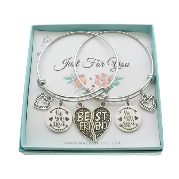 Best Friend's Gift Set. Best Friend Matching Bracelets. | Etsy