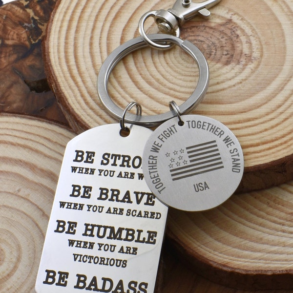 Badass Keychain - Etsy