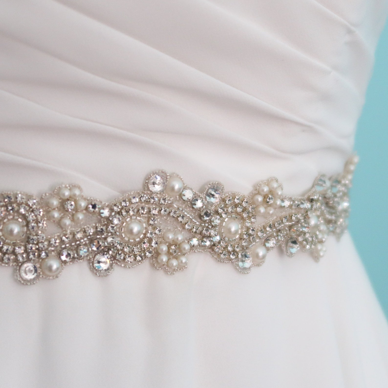 Swarovski Wedding Belt Jeweled Belt Pearl Belt Pearl Sash - Etsy