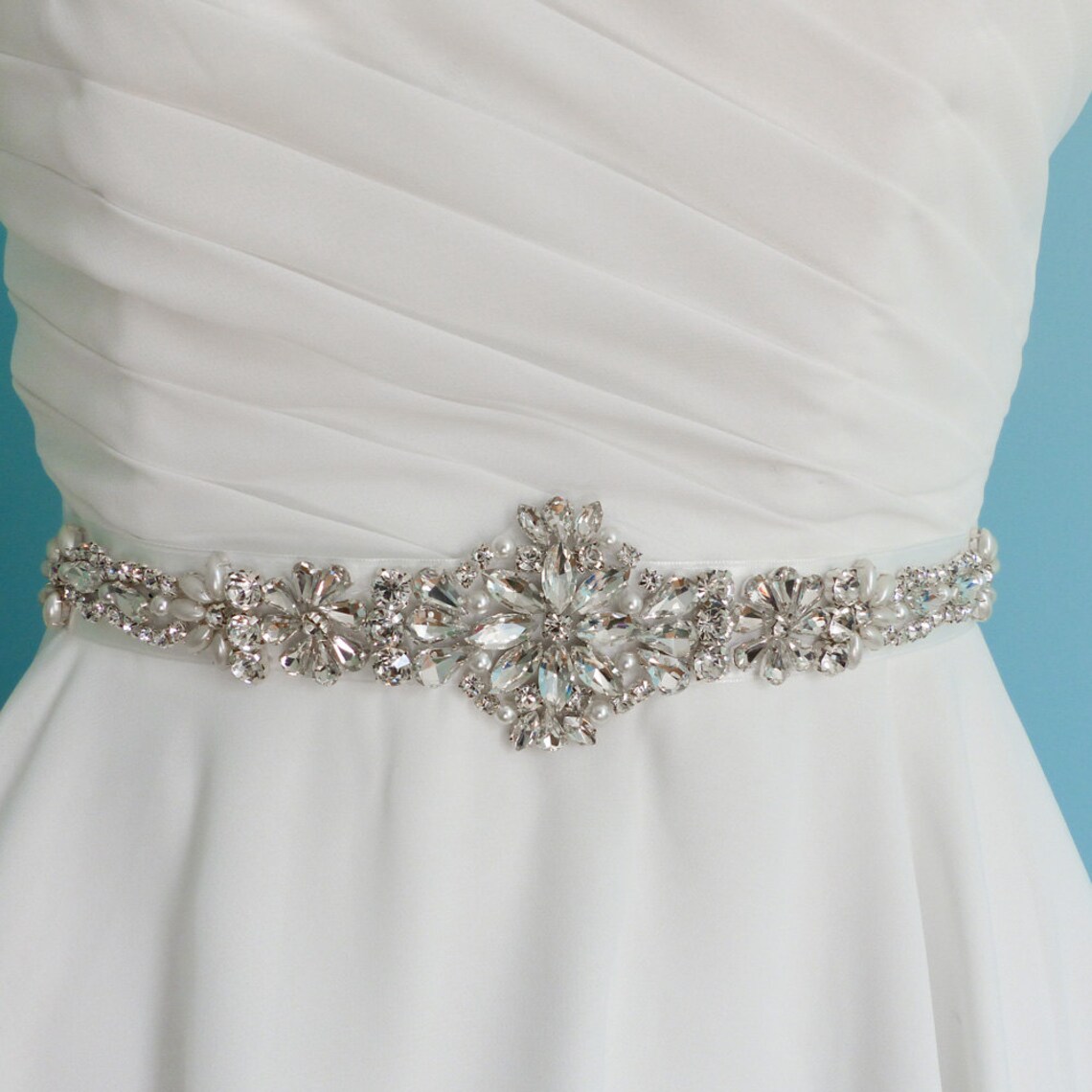 Bridal Belt, Pearl and Crystal Wedding Sash Belt, Wedding Sash Belt ...