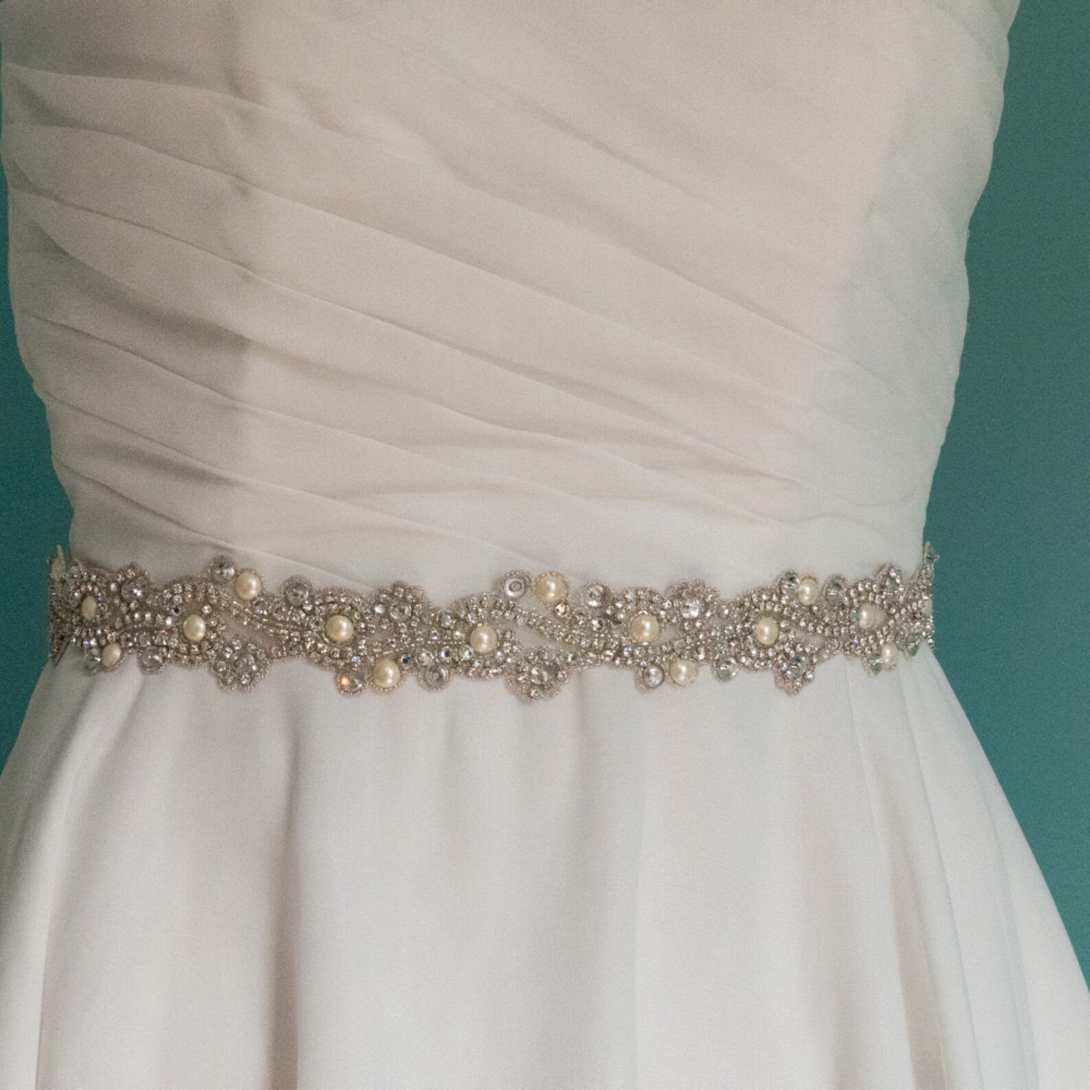 Swarovski Wedding Belt Jeweled Belt Pearl Belt Pearl Sash - Etsy