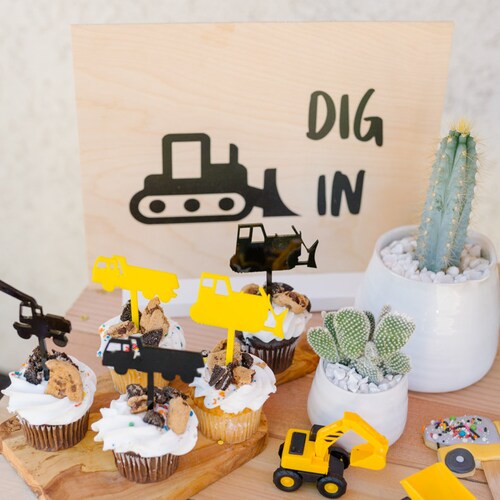INSTANT DOWNLOAD: dig In Construction Party Sign - Etsy