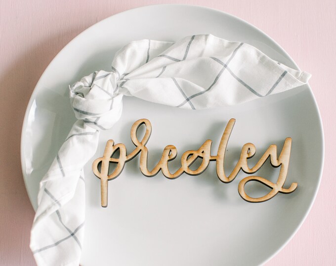 Wood Place Cards | Placecards | Wedding Place Cards | Wood Placecards ...