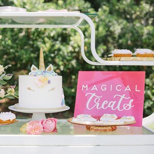 11x14 Magical Treats Sign Unicorn Party Sign Magic - Etsy