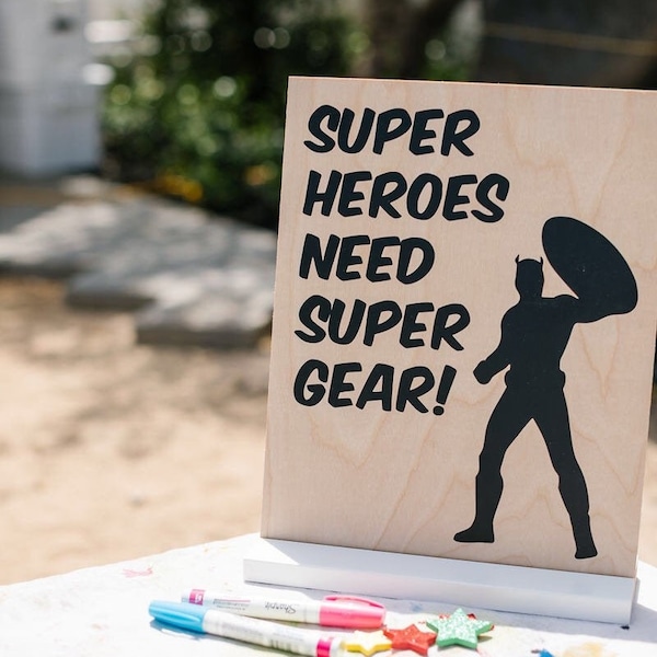 Superhero Party Sign - Etsy