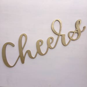 Cheers Sign Wedding Cheers Sign Large Cheers Sign Laser - Etsy