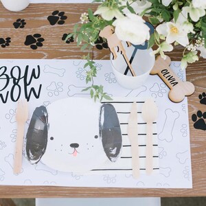 Personalized Dog Bone Place Cards Bone Name Tags Puppy - Etsy