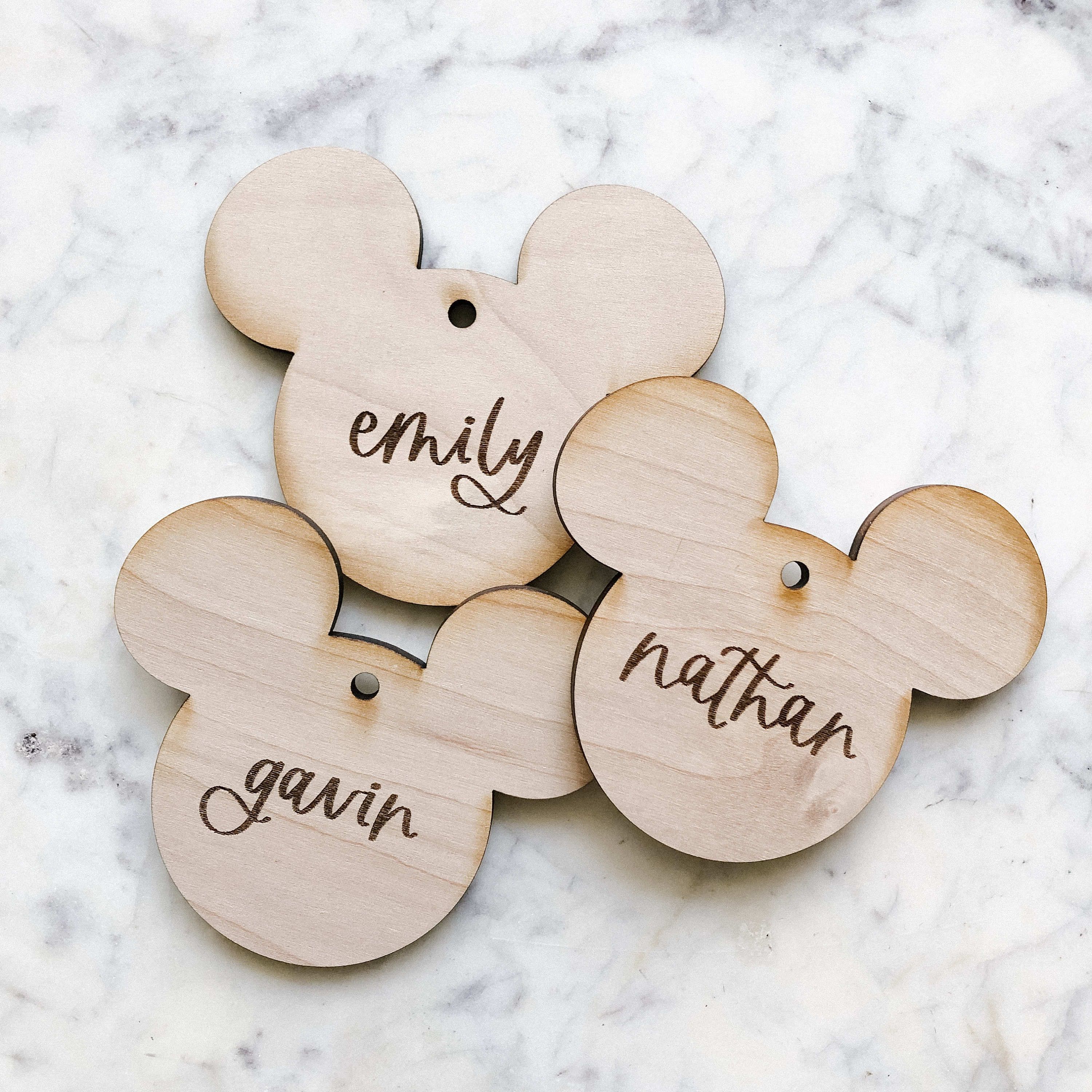 Mickey Tags Calligraphy Disney Tags Personalized Tags - Etsy