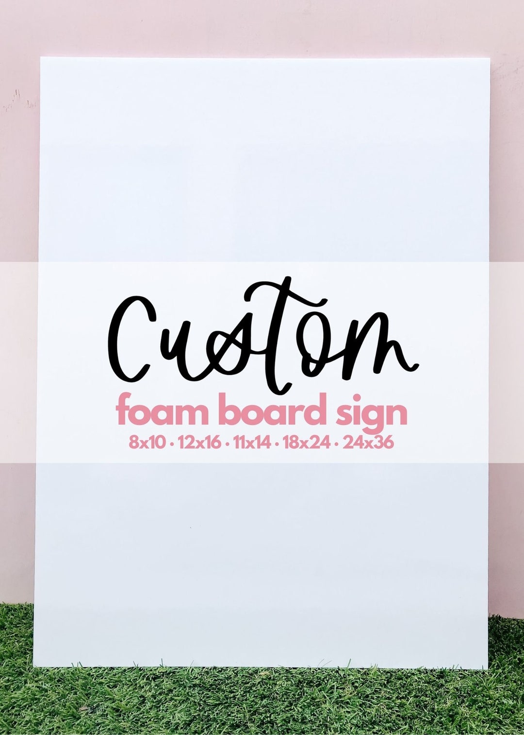 Custom Party Sign Foam Board Sign Personalized Party Sign - Etsy