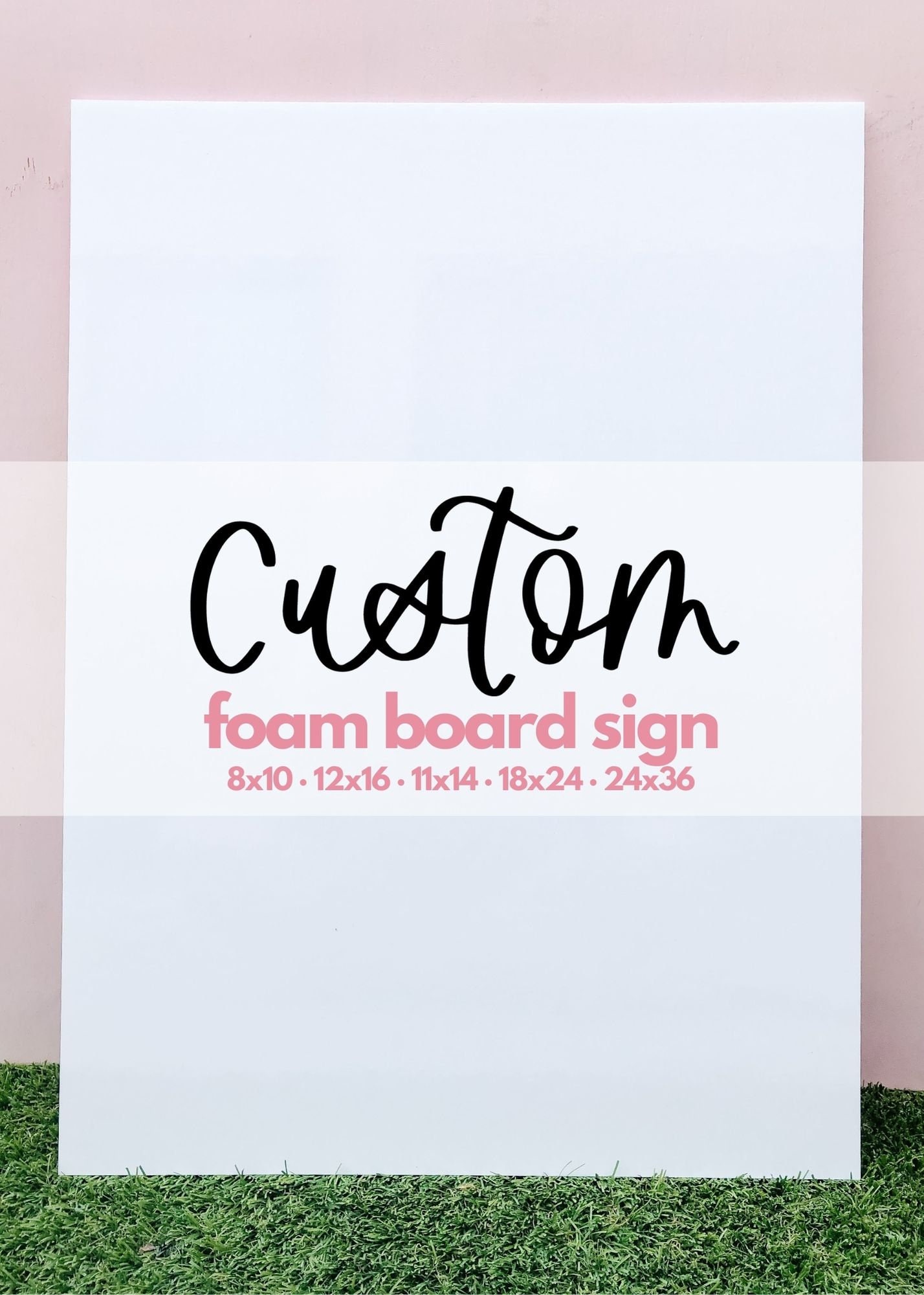 Custom Party Sign Foam Board Sign Personalized Party Sign - Etsy