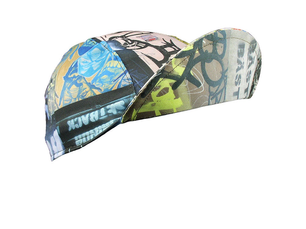 Graffiti Moisture Wicking Cycling Cap Handmade Cap Moisture Wicking Cap ...