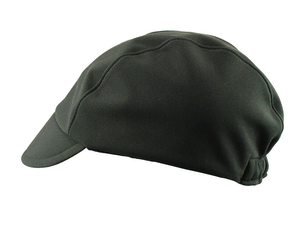 Black Softshell Cycling Cap - Handmade Cap; Winter Cap; Bicycle Cap ...