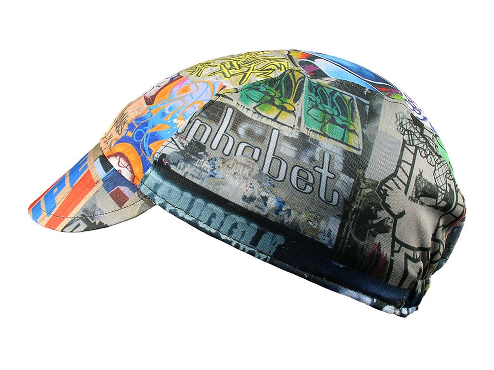 Graffiti Moisture Wicking Cycling Cap Handmade Cap Moisture Wicking Cap ...