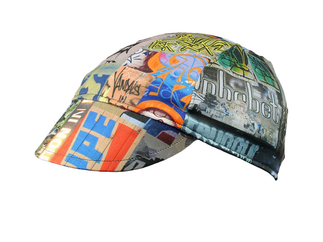 Graffiti Moisture Wicking Cycling Cap Handmade Cap Moisture Wicking Cap ...