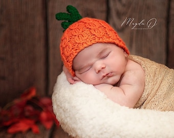 Baby Pumpkin Hat - Etsy