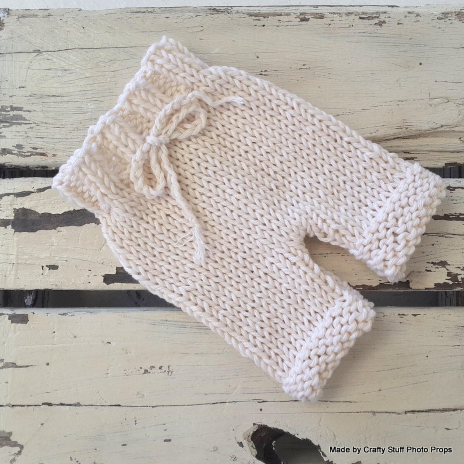 Newborn Knit Baby Pants Pattern: Easy Photo Prop Trousers (PDF ...