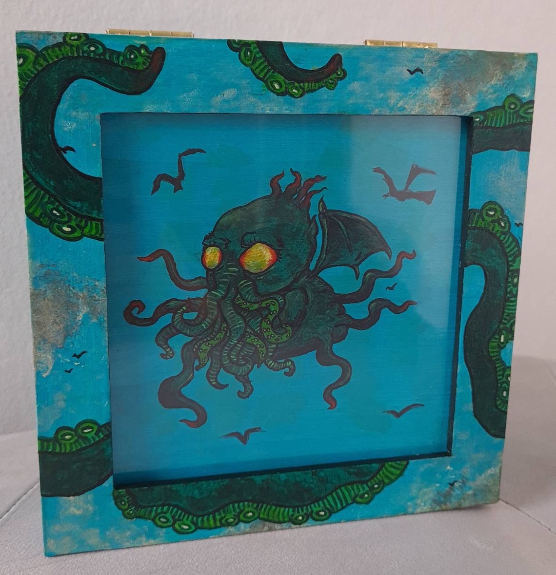 Cthulhu Storage Box H.P. Lovecraft Myth Weird Tales Dice Storage - Etsy