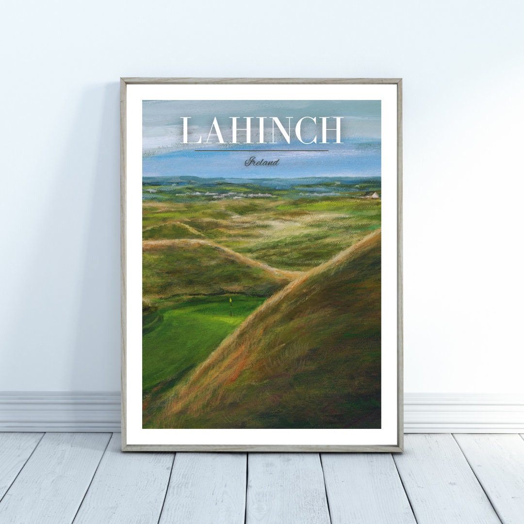 Golf Poster | Print | the Dell | Lahinch Golf Course | Ireland | Home ...