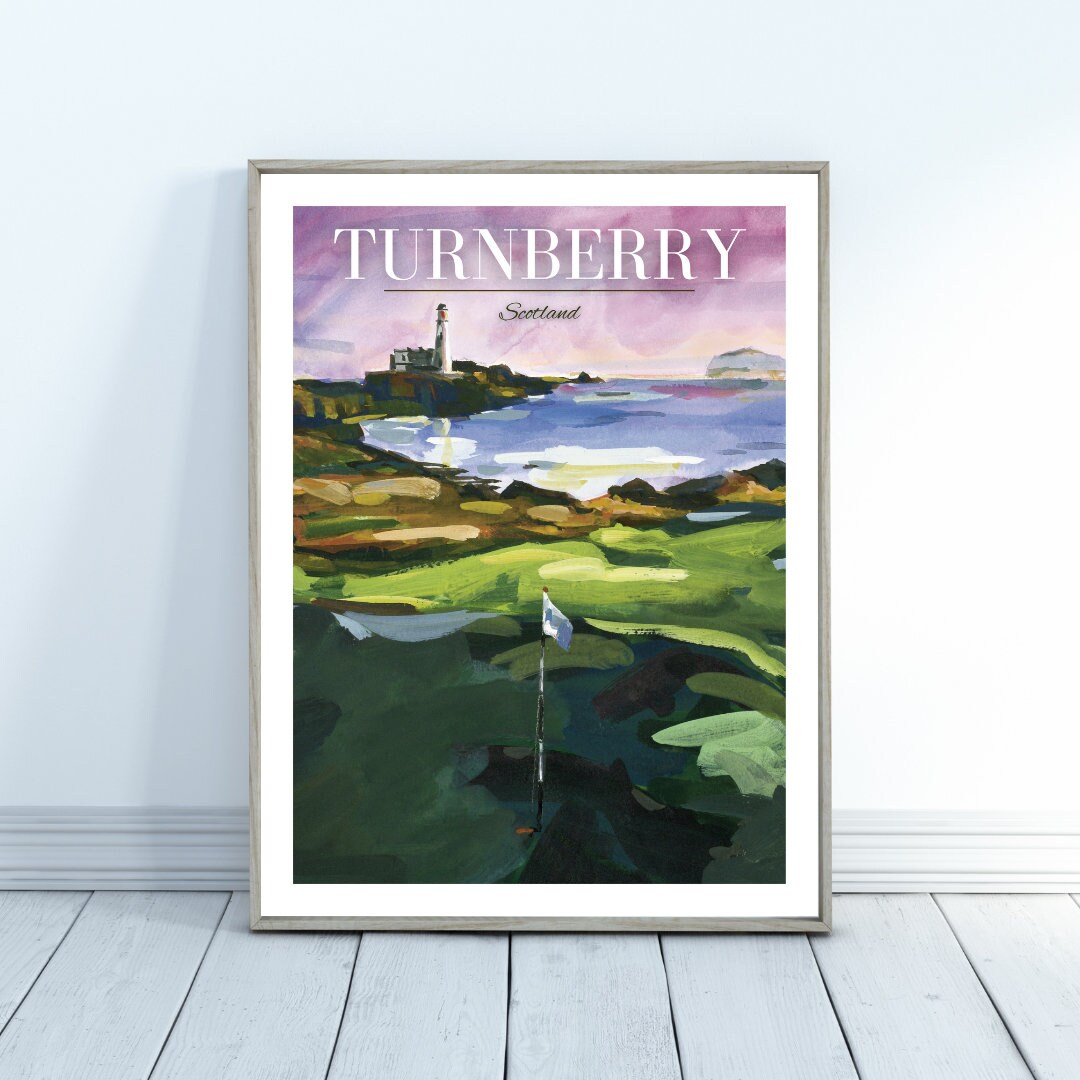 Golf Poster | Print | Turnberry Golf Club | Scotland. | Home Decor ...