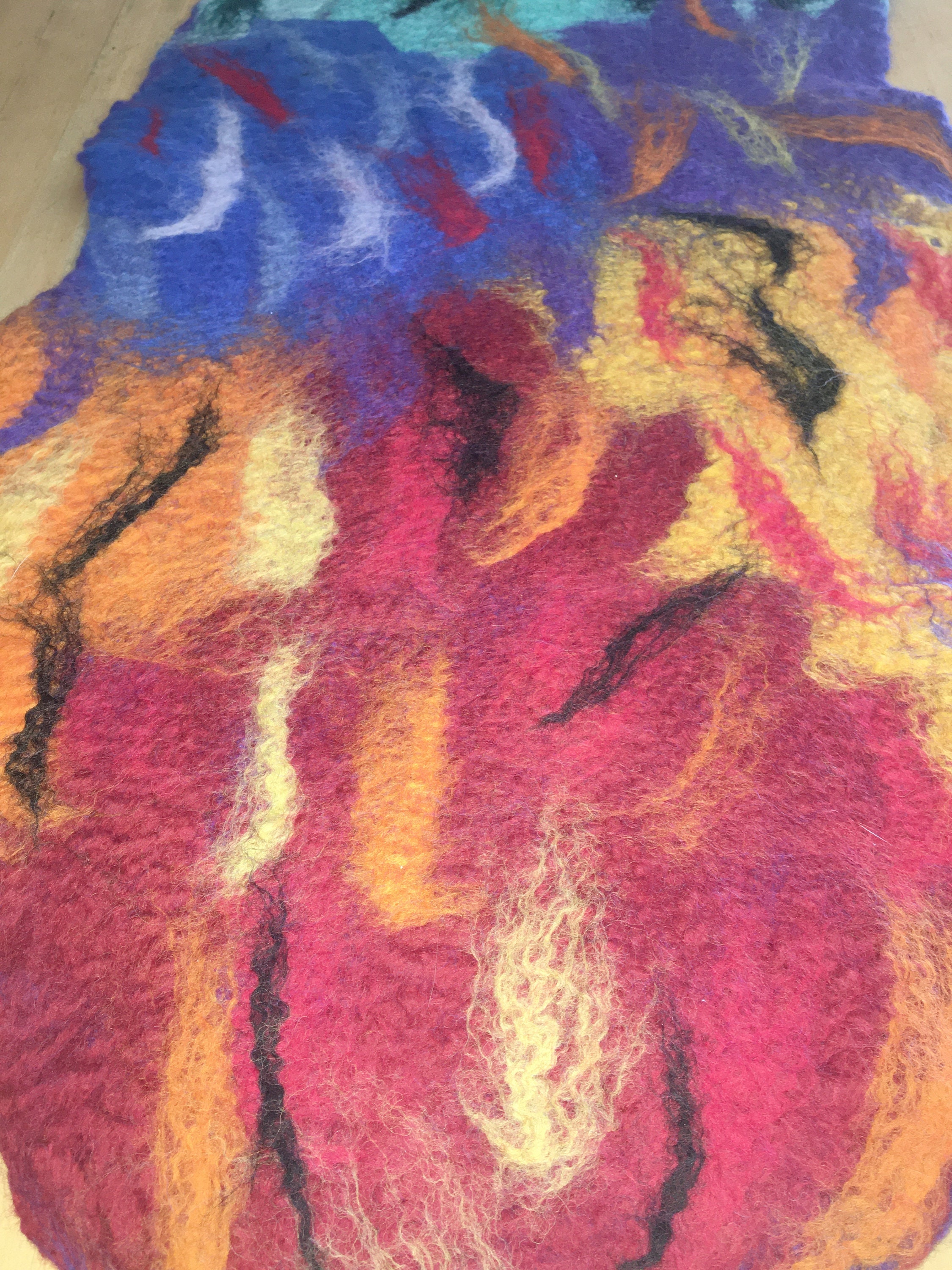 Mantel mantel de fieltro corredor de mesa techo central - Etsy España