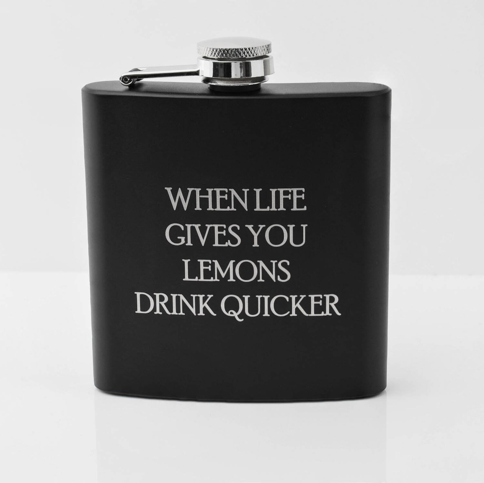 Black Matte Hip Flask 6oz Hip flask for Women & Men Alcohol | Etsy