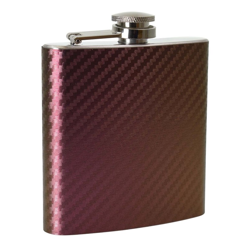 Carbon Fibre Style Hip Flask 6oz Hip Flask for Women | Etsy