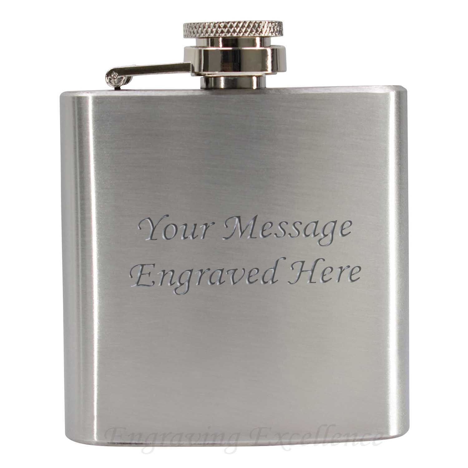 Personalised Stainless Steel Hip Flasks 10oz 8oz 6oz 3oz Etsy