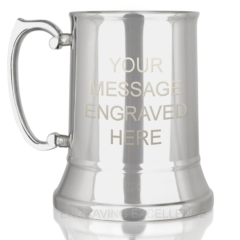 Personalised Steel Tankards Custom Metal Tankard - Etsy UK