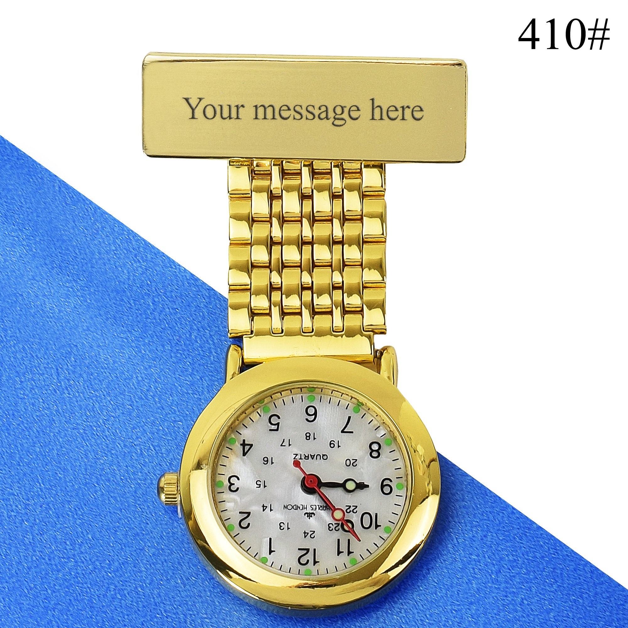 Personalised Nurse Fob Watch Clip on Watch Gold Silver - Etsy UK