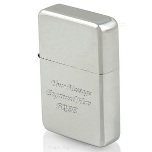 Personalised Steel Lighters, Fuel Lighters Engraved Lighters ...