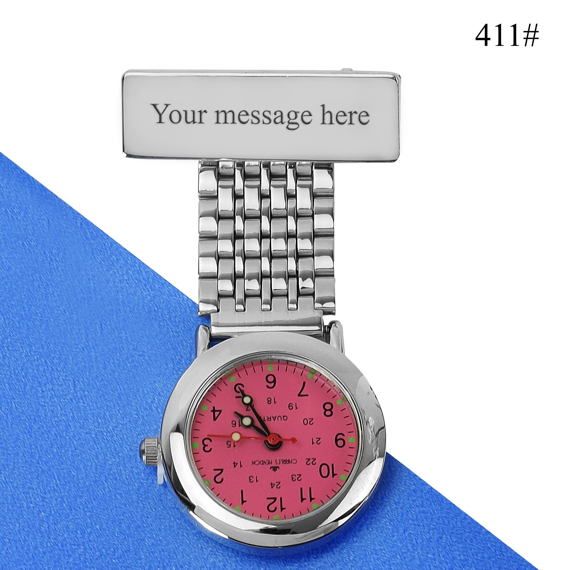 Personalised Nurse Fob Watch Clip on Watch Gold Silver - Etsy UK