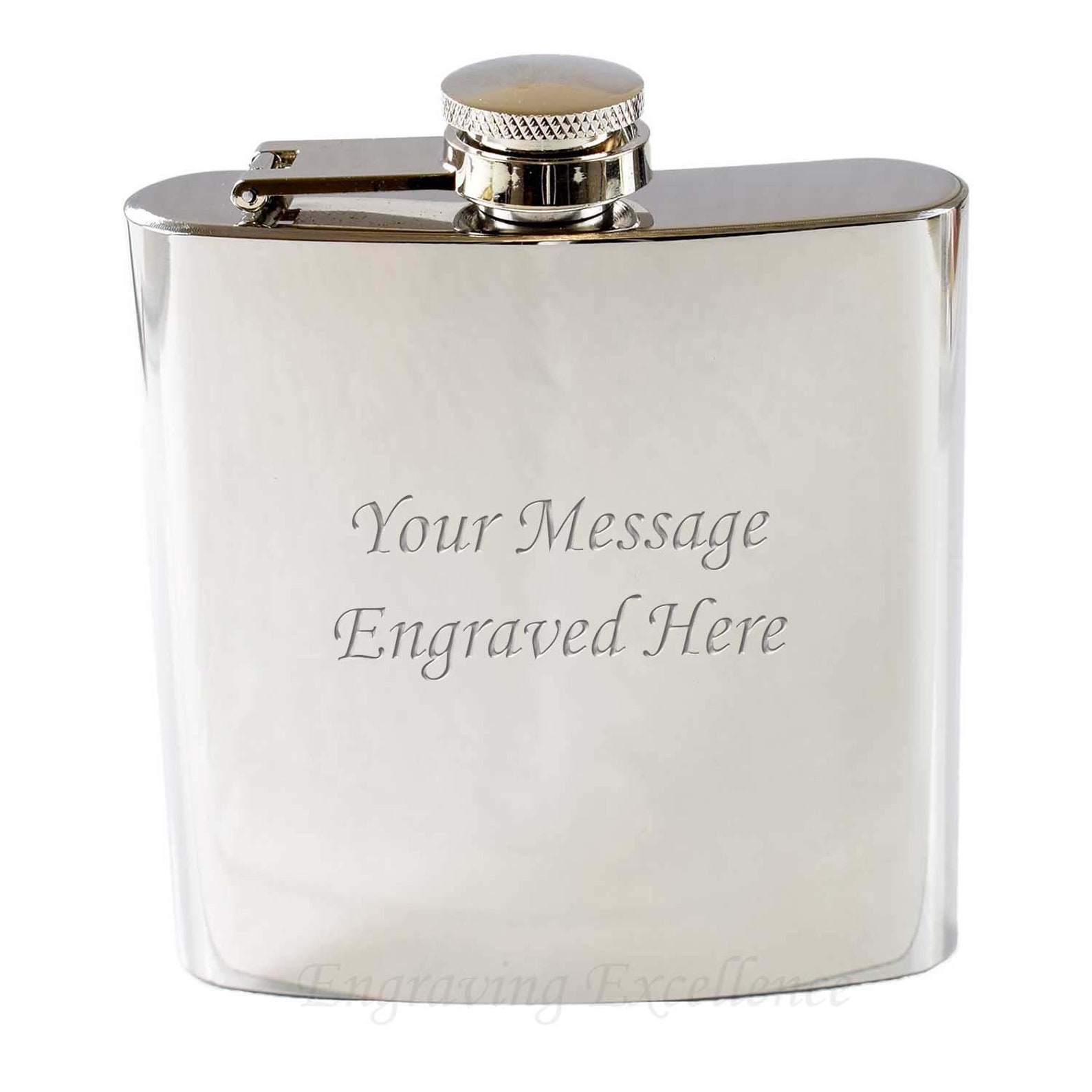 Personalised 6oz Mirror Shiny Hip Flask Funnel and a Gift - Etsy