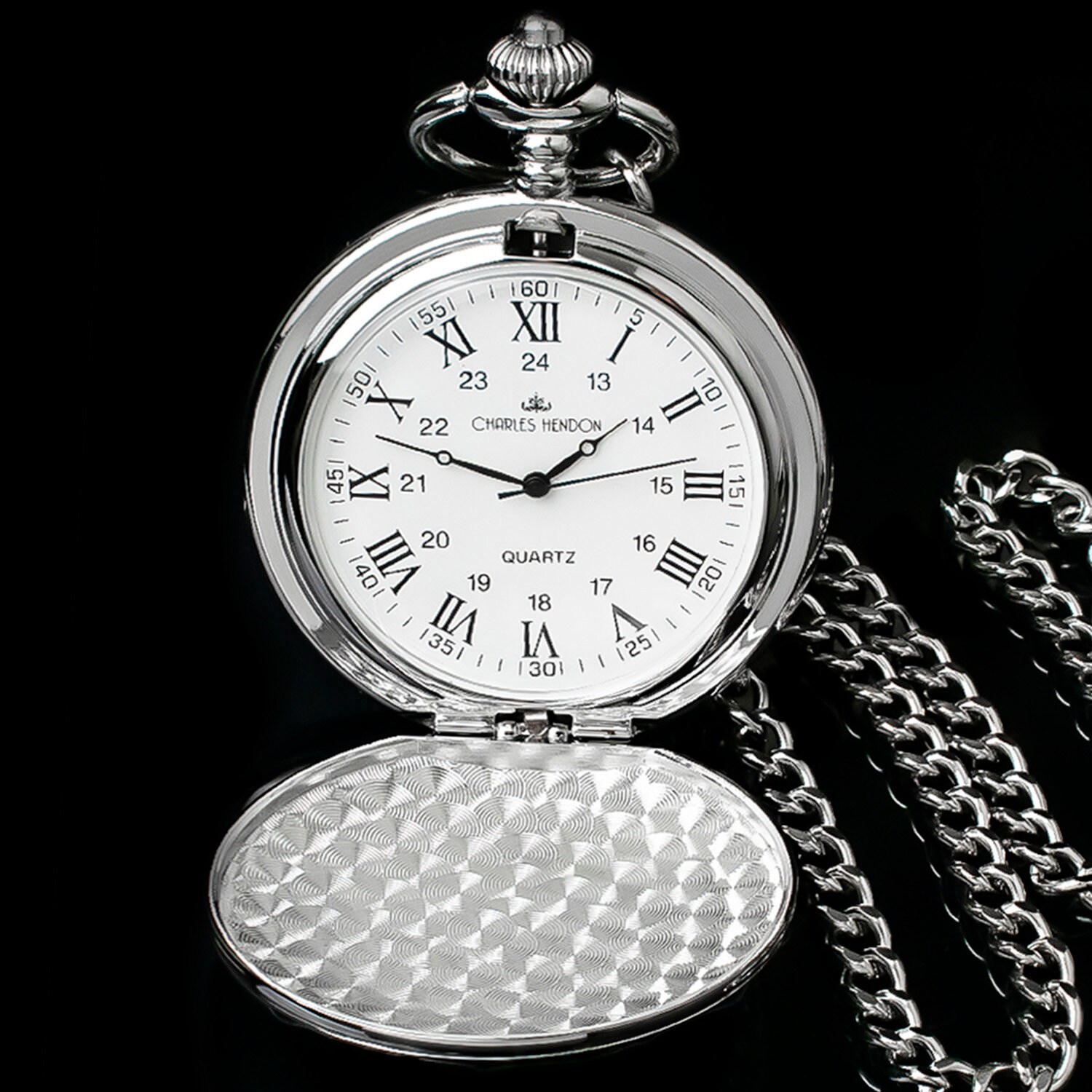Personalised Silver Roman Numerals Pocket Watch Pocket - Etsy UK