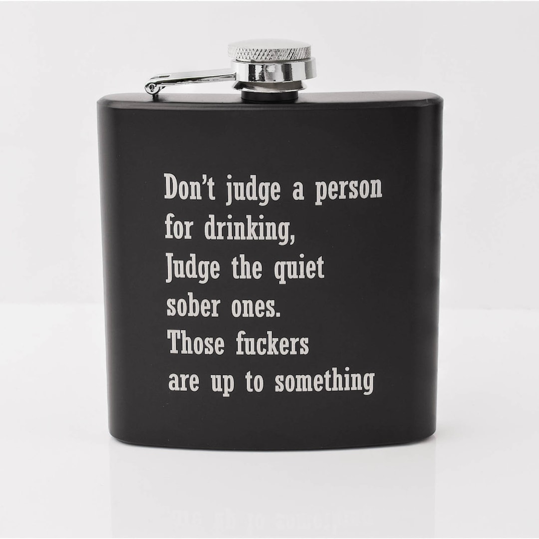 Black and Pink Matte Hip Flask (6oz) Hip Flask for Women & Men, Alcohol ...