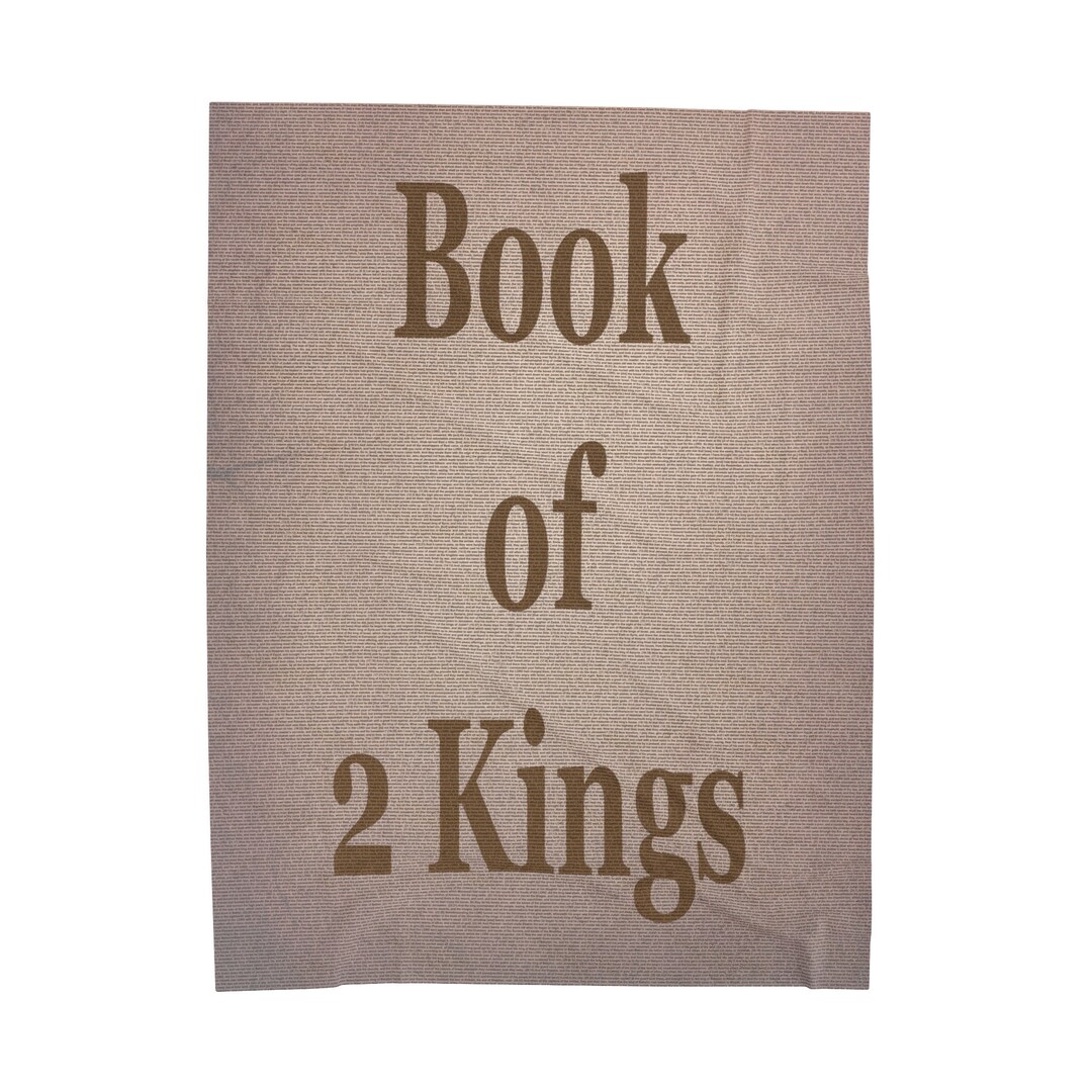 Book of Second Kings Old Testament Blanket Christian Gift Throw Antique ...