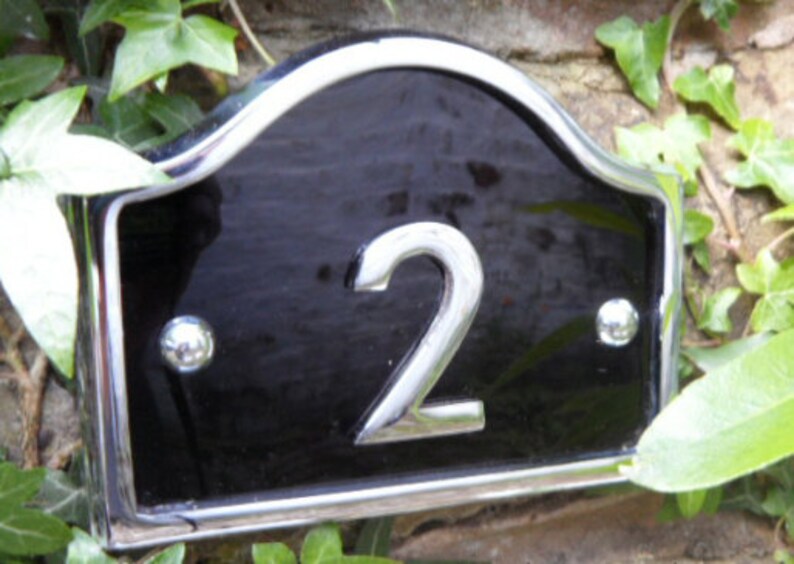 Chrome Bridge House Numbers - Etsy