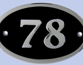 House Number Plaque - Etsy UK