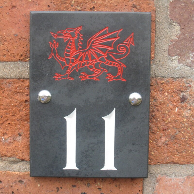 Hand Painted House Number - Etsy