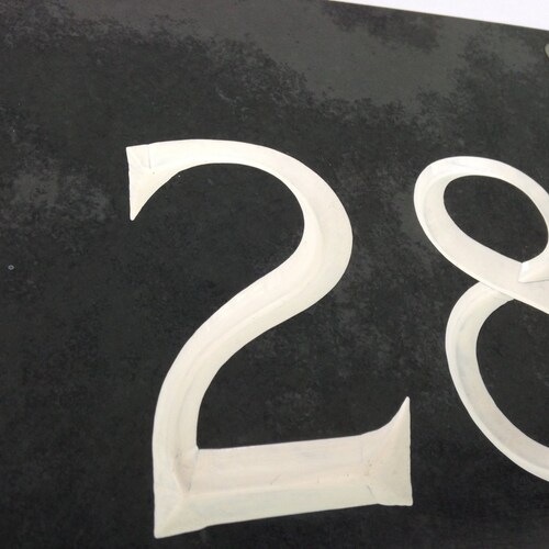 Slate House Sign Personalised Engraved Door Number Plaque - Etsy UK