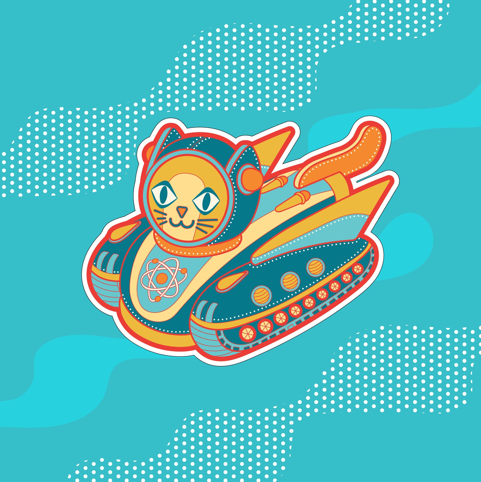 Cat Bots Vinyl Stickers - Etsy