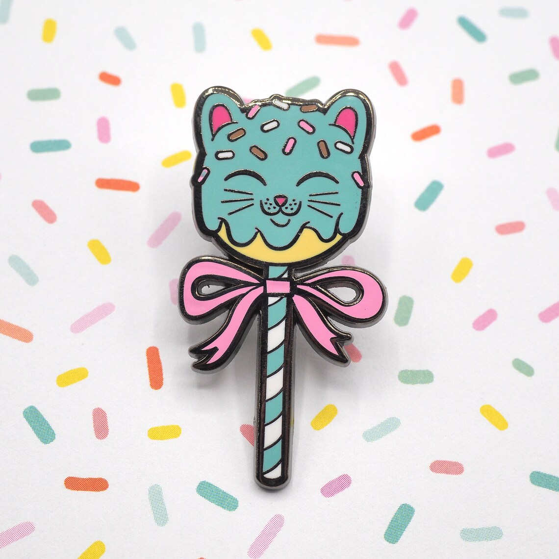 Kitty Cat Cake Pops Enamel Pins - Etsy