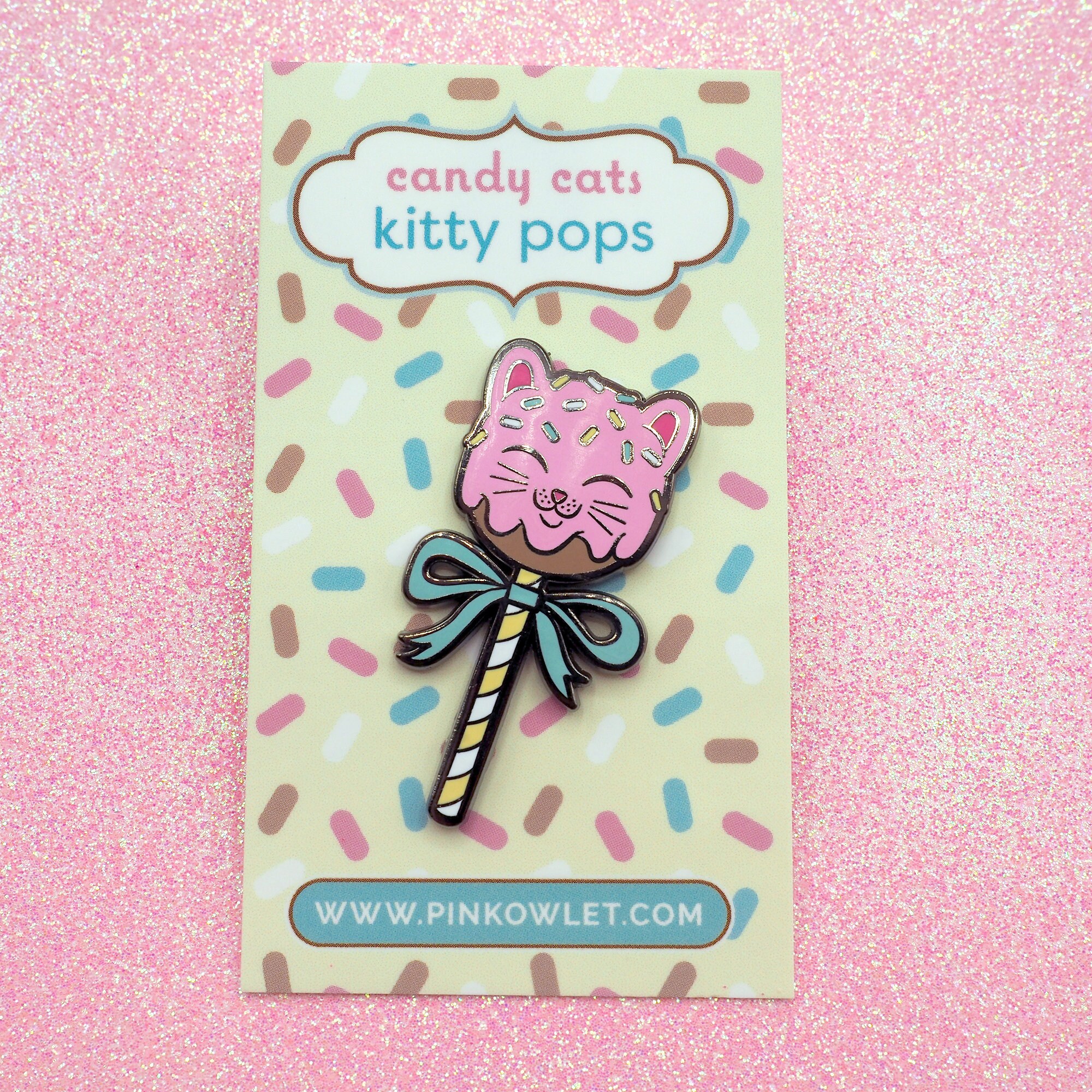 Kitty Cat Cake Pops Enamel Pins - Etsy
