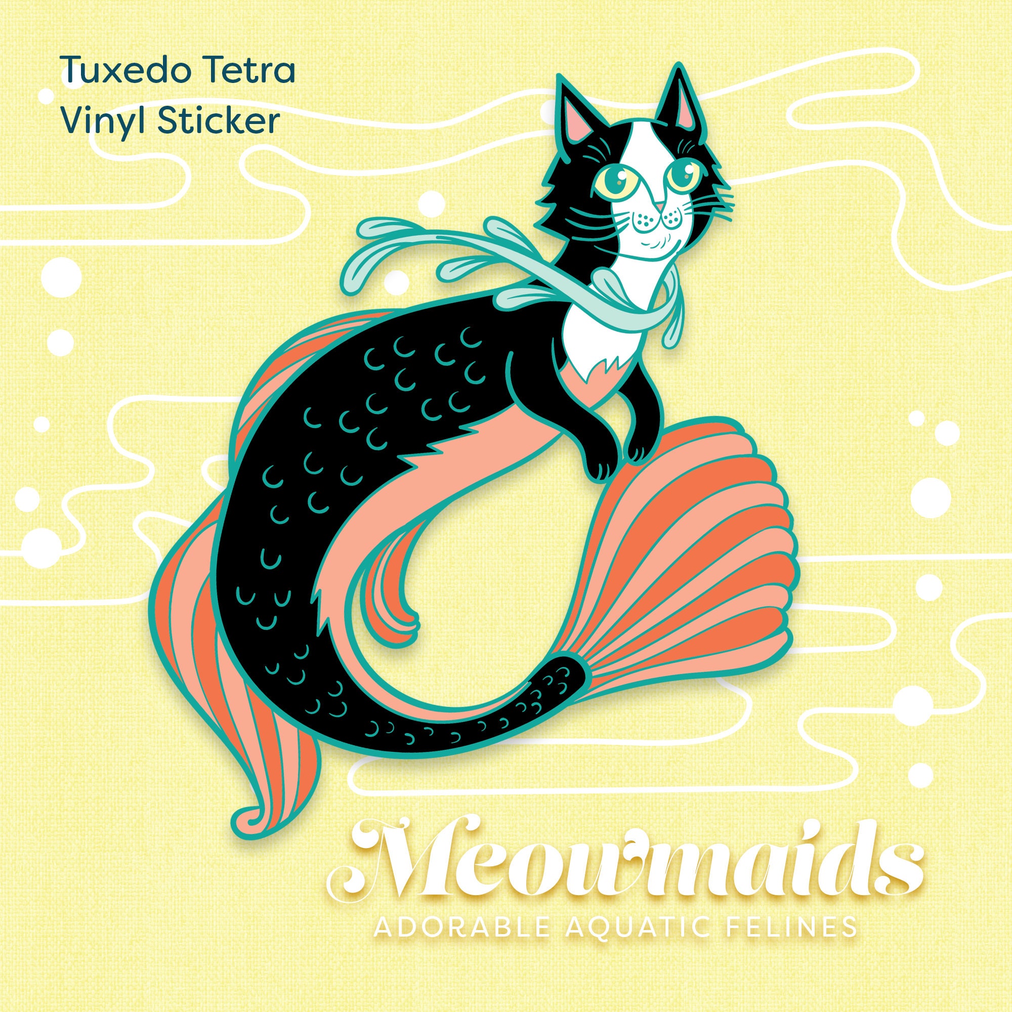 Meowmaids Die Cut Vinyl Stickers - Etsy