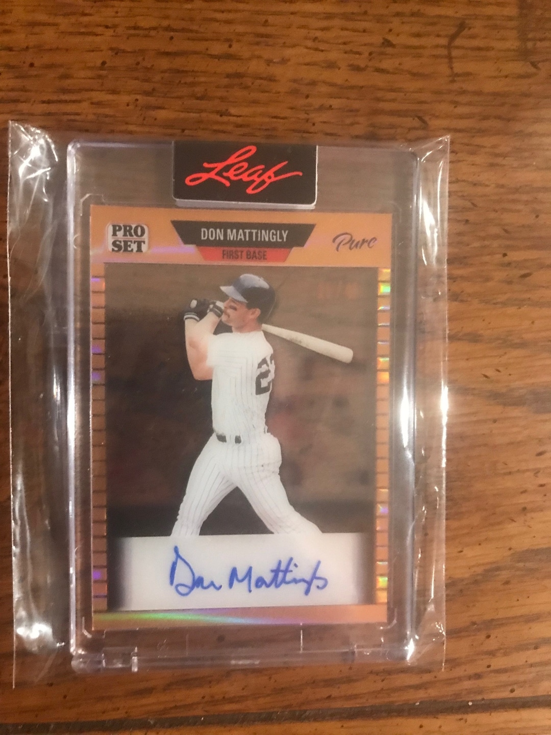 Don Mattingly Autograph Leaf Pro Set Pure (original Issue) (as Pictured ...