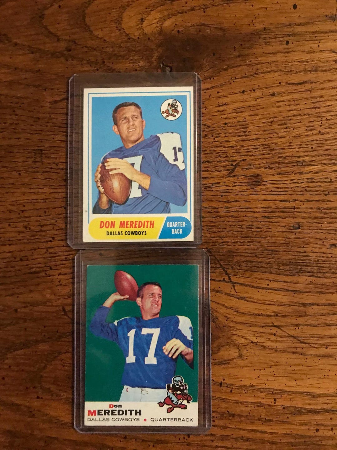 Don Meridith 2 Topps Football Cards (as Pictured) (original Issue ...