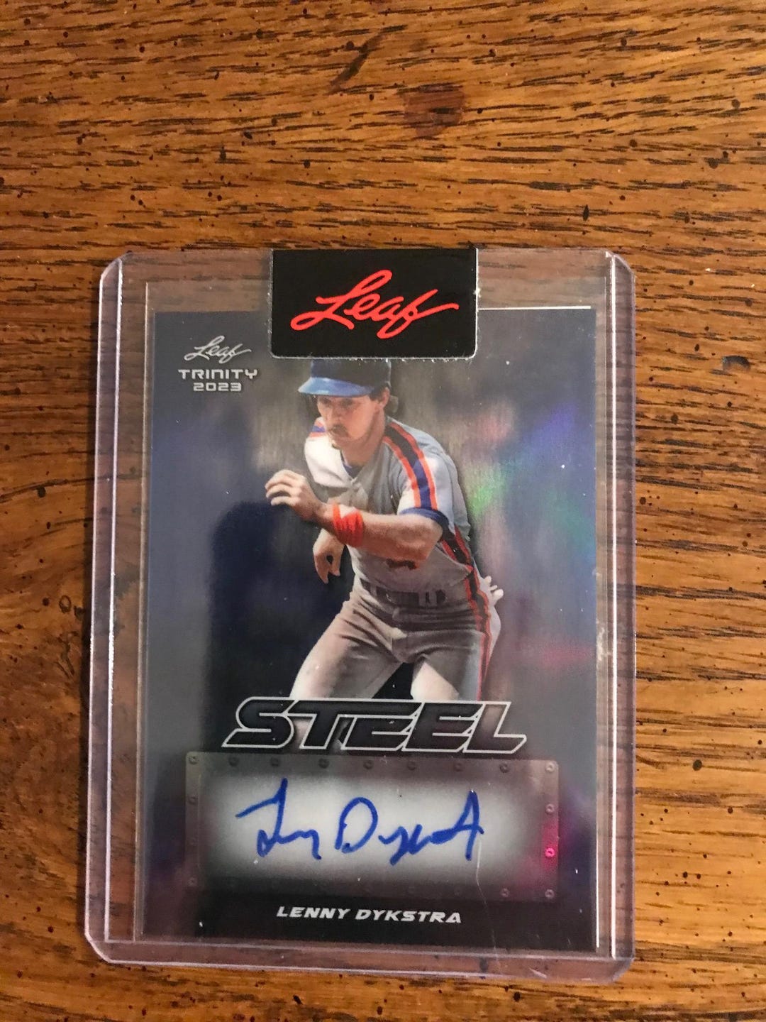 Lenny Dykstra Autograph Leaf Pre-production Proof Baseball Card 1/1 ...