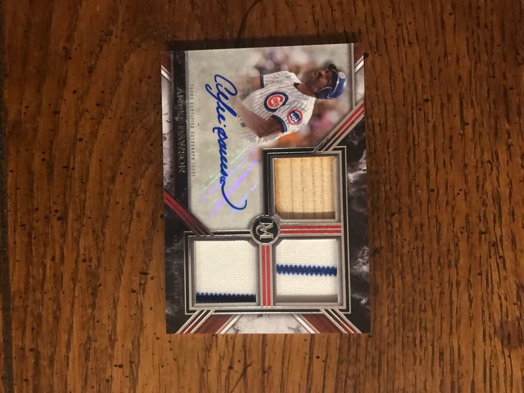 Andre Dawson Autograph Topps Signatures Swatches Triple Relic Autograph ...