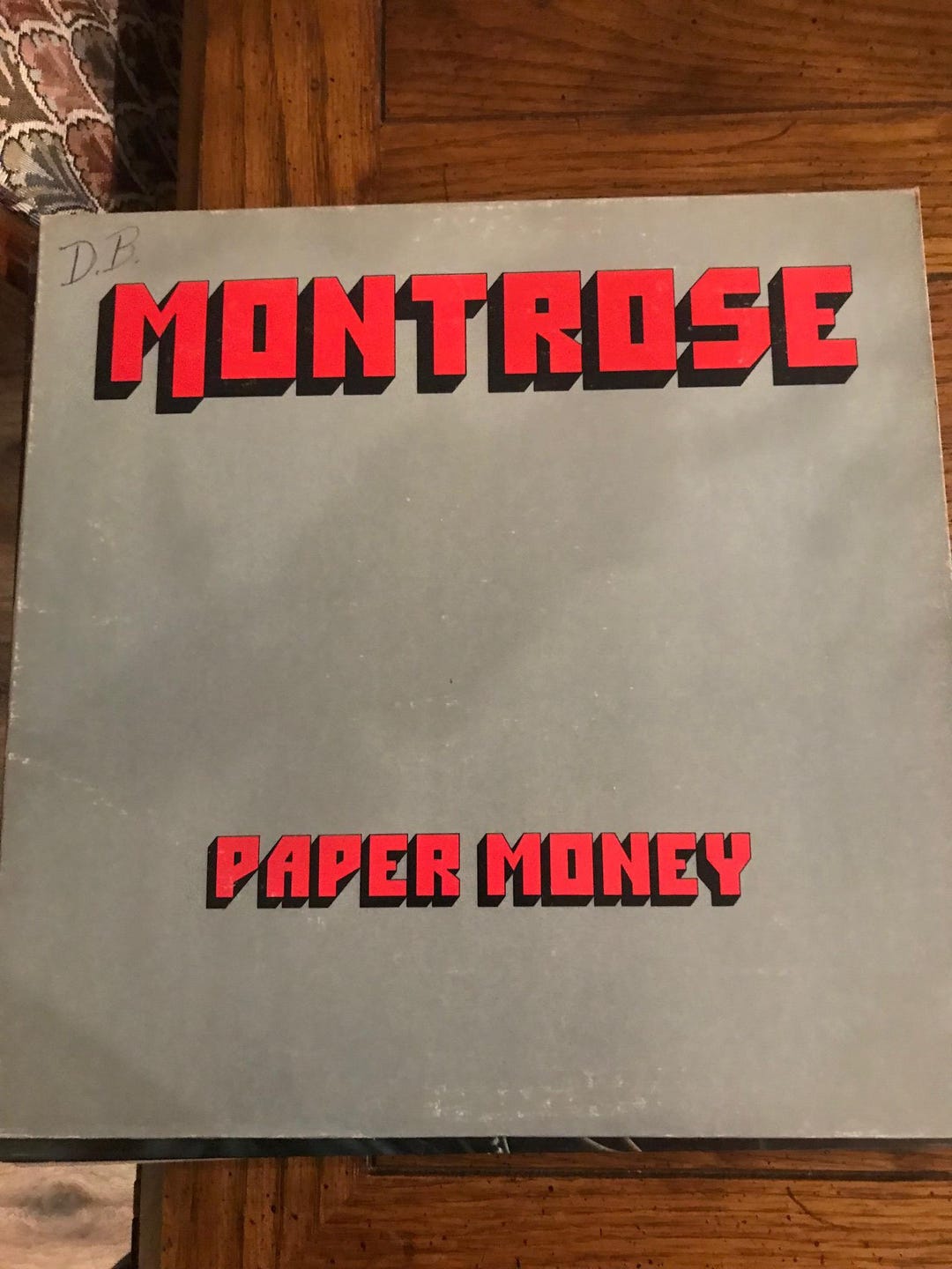 Montrose LP Paper Money Initials Written on Jacket Free Shipping in the ...