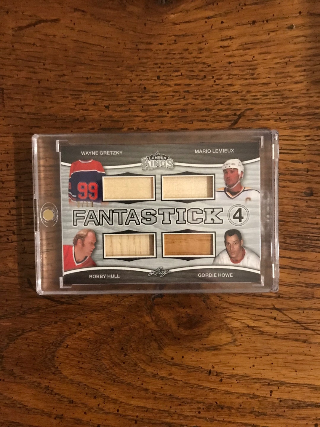 Howe Hull Gretzky Lemieux 3/10 Leaf Fantastick 4 Hockey Card (as ...