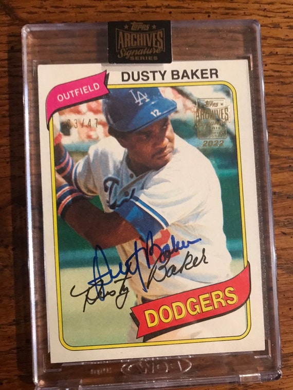 Dusty Baker Autograph Archives Signature Series. 1980 Topps - Etsy
